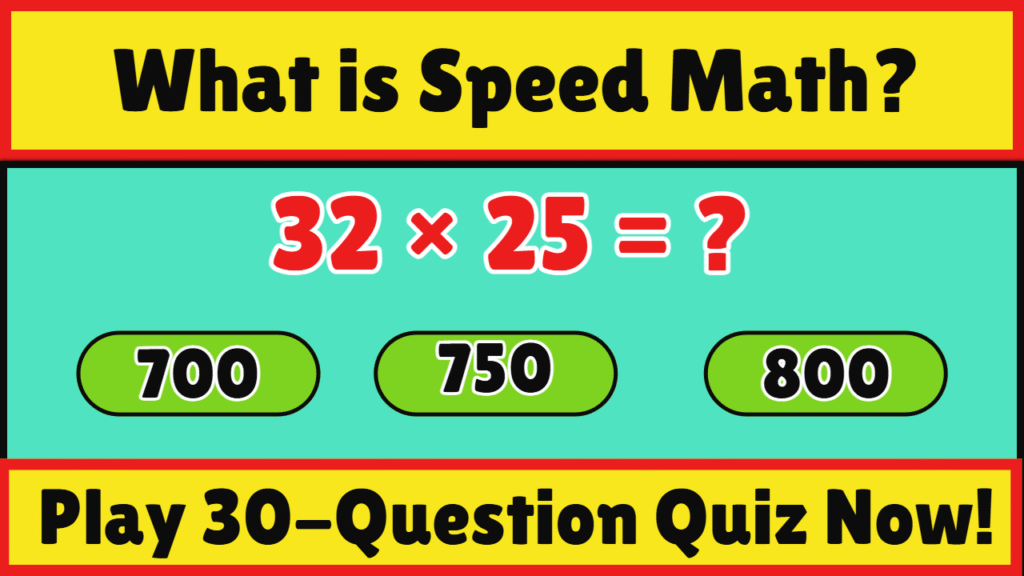 Speed Math Practice: Fast Calculation Tricks, Speed Test, and Practice ...